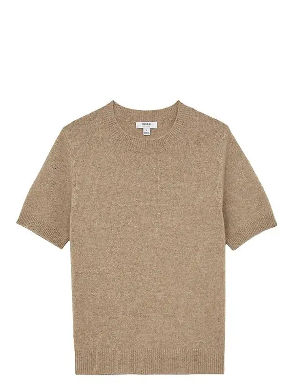 REISS Stevie Cashmere T-shirt - Neutral