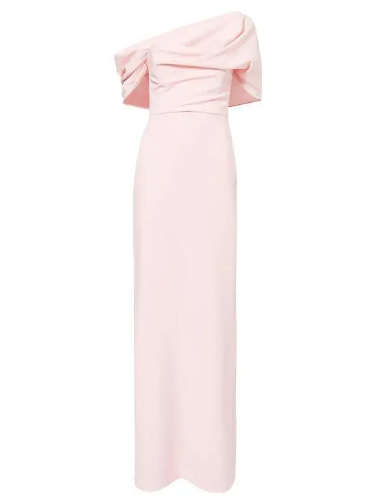 Carolina Herrera Sofia Off-shoulder Woven Maxi Dress - Rosewater