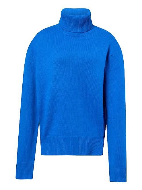 THE FRANKIE SHOP Gala Turtleneck Wool-blend Jumper - Blue