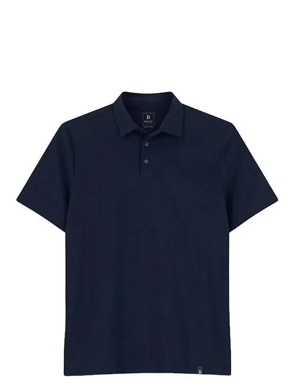 Boggi Milano Supima Cotton-jersey Polo T-shirt - Navy Blue