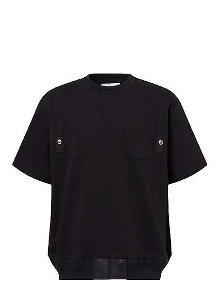 Sacai Patch-pocket Short-sleeve Cotton T-shirt - Black