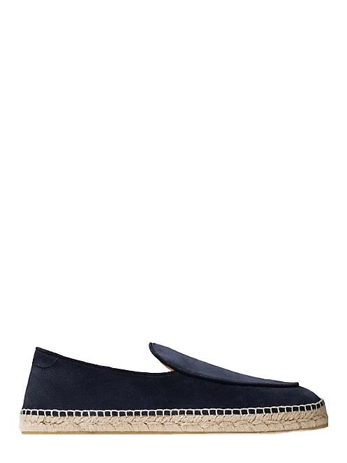 JIMMY CHOO Velvet Suede Espadrilles - Midnight
