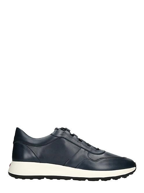 TOD'S Leather Lace-up Trainers - Navy