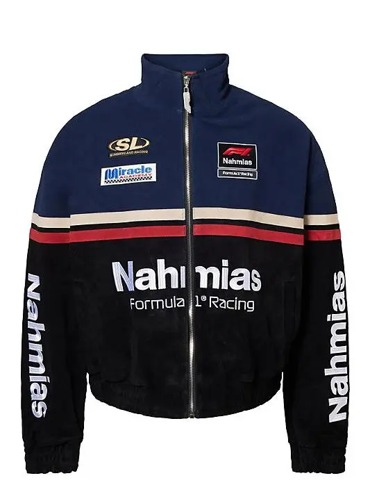 NAHMIAS F1 Racing Leather Jacket - Black Multi