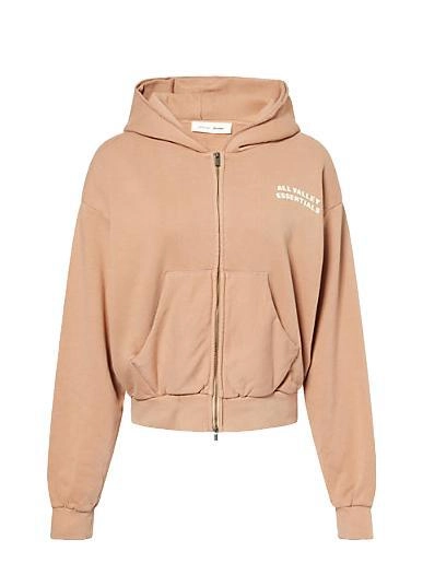Fear Of God 90s Cotton-jersey Full-zip Hoody - Washed Ginger