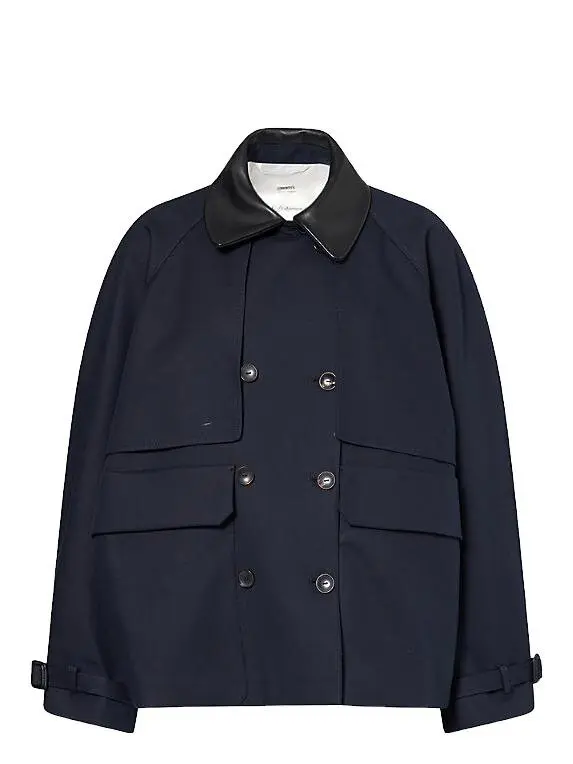 NACKIYE Power Ballad Short Cotton Jacket - Midnight Navy
