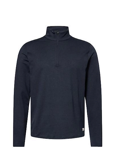 Vuori Ponto Half-zip Stretch-jersey Sweatshirt - Ink Heather