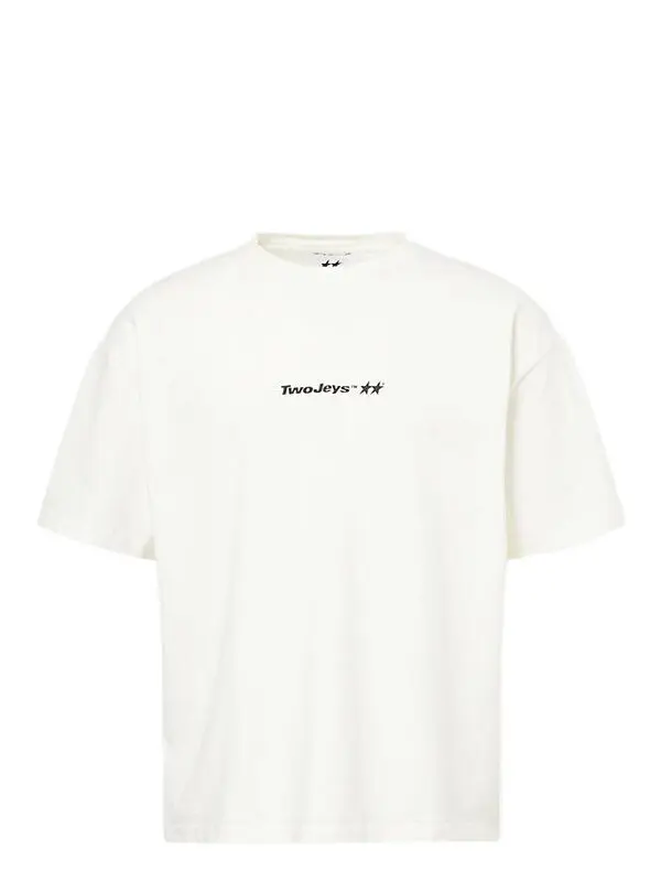 TWOJEYS Icon Logo-print Cotton T-shirt - White
