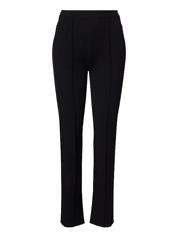 ME+EM Slim-fit Zip-hem Jersey Trousers - Black