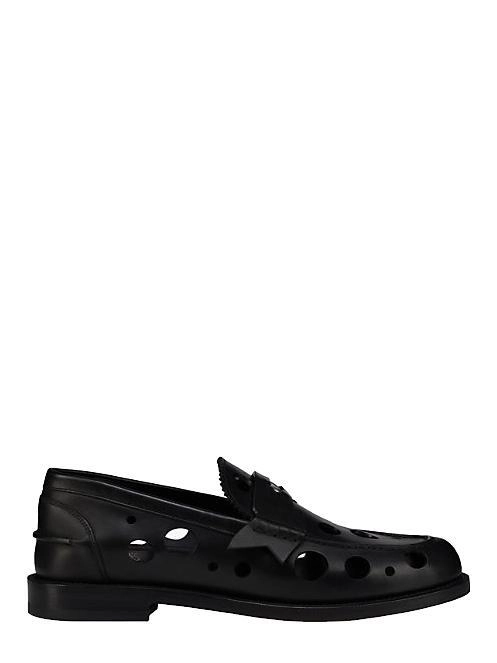 CHRISTIAN LOUBOUTIN The Plato Dots Leather Loafers - Black