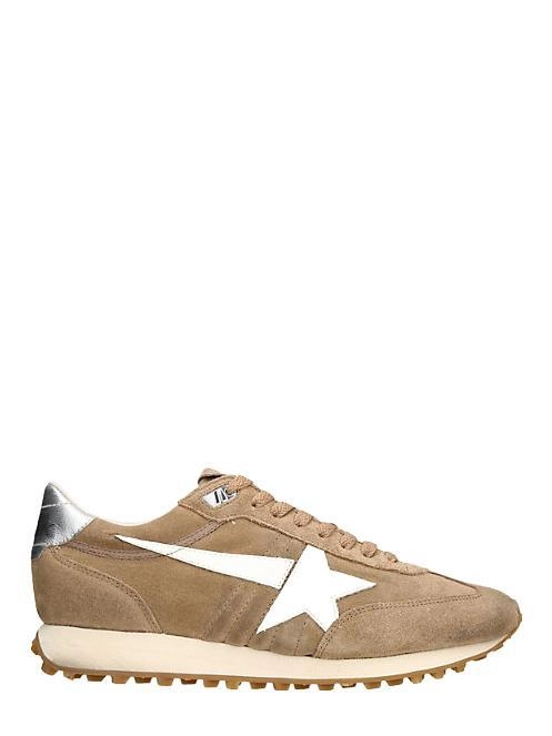 GOLDEN GOOSE Running Marathon Suede Trainers - Beige