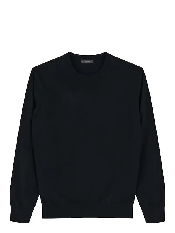 Boggi Milano Extrafine Merino-wool Jumper - Black