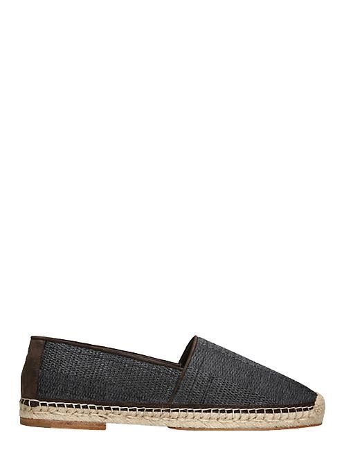 Brunello Cucinelli Woven And Suede Espadrilles - Black/comb