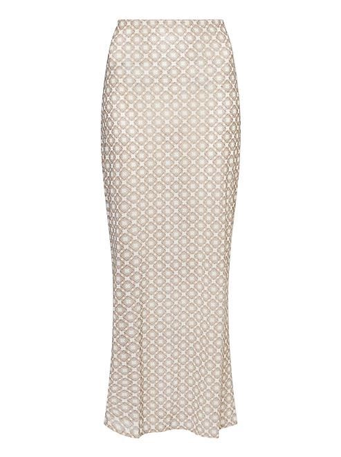 Monday Swimwear Fontelina Patterned Stretch-woven Maxi Skirt - Tile Geo