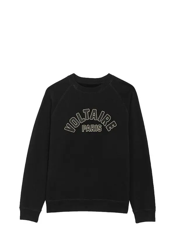 Zadig&Voltaire Embroidered Cotton Sweatshirt - Black