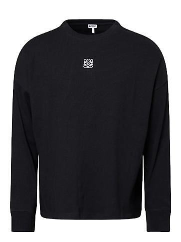 Loewe Anagram-embroidered Cotton T-shirt - Black