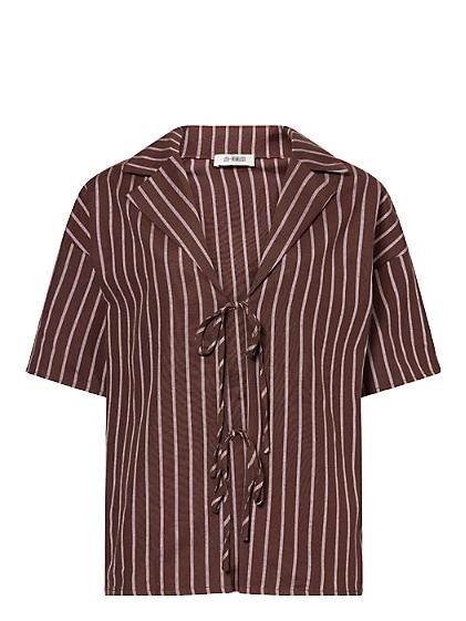 4TH & RECKLESS Lara Striped Cotton-blend Shirt - Multi