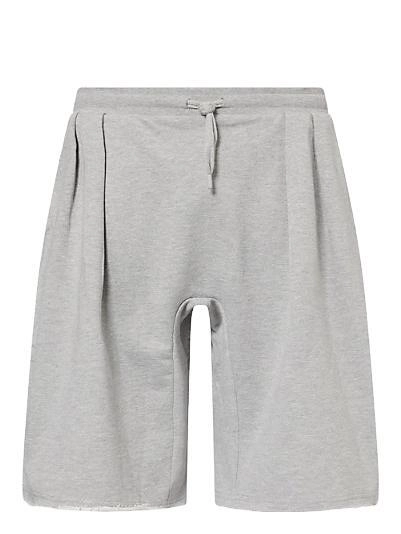 SEVENTH Raw-hem Cotton Shorts - Cloud