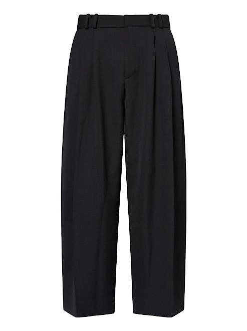 Studio Nicholson Double-pleat Volume Wool-blend Trousers - Black