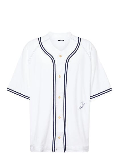 Jacquemus Contrast-trim Cotton-blend Shirt - White