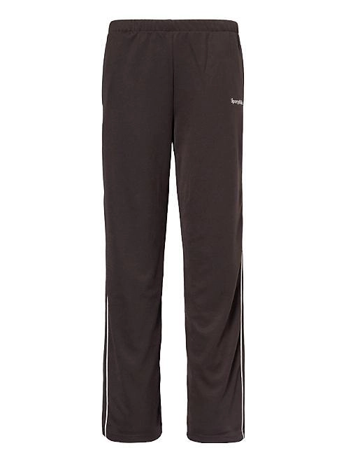 SPORTY & RICH Serif Logo Retro Woven Jogging Bottoms - Cioco/white