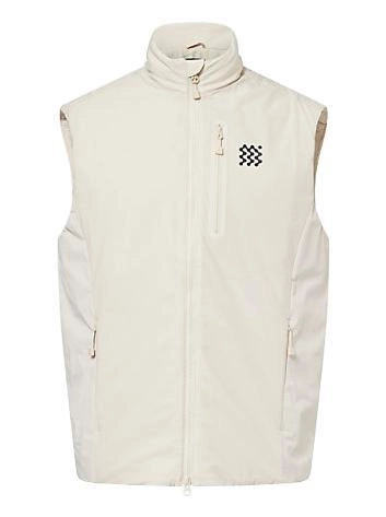 MANORS Branded Padded Shell Gilet - Ivory