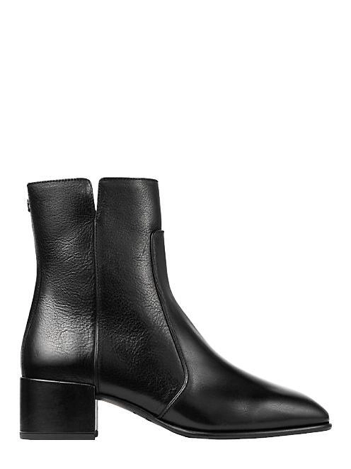 JIMMY CHOO Eliot 45 Vintage Leather Ankle Boots - Black