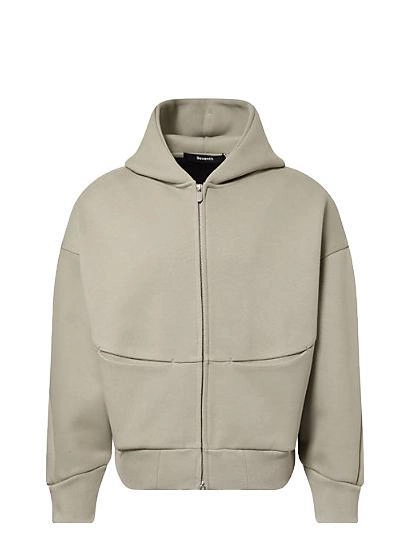 SEVENTH V2 Panelled Cotton-blend Hoody - Ash Sage