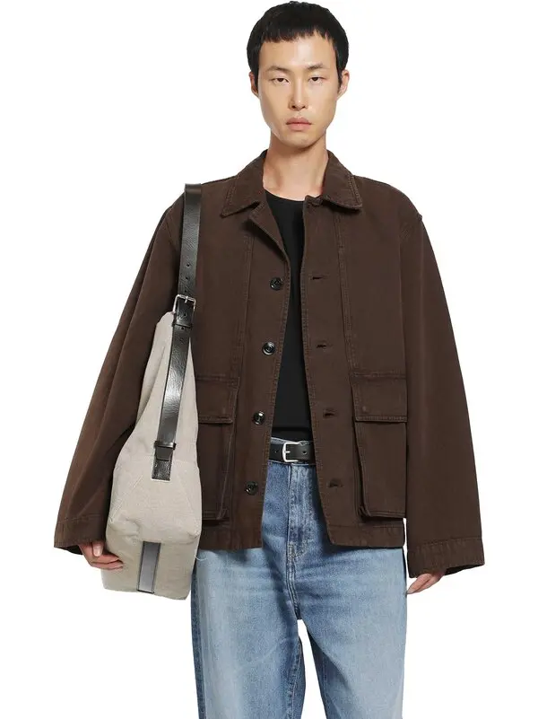 LEMAIRE Boxy Jacket In Ristretto - Brown
