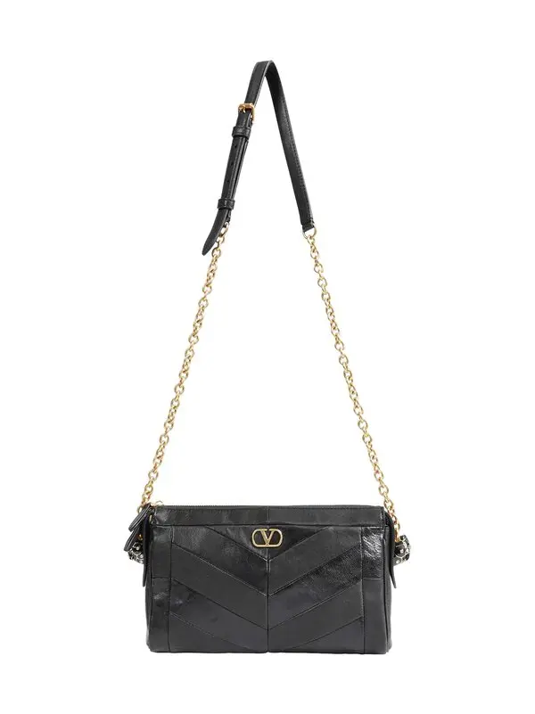 Valentino Garavani Panthea Small Shoulder Bag - Black
