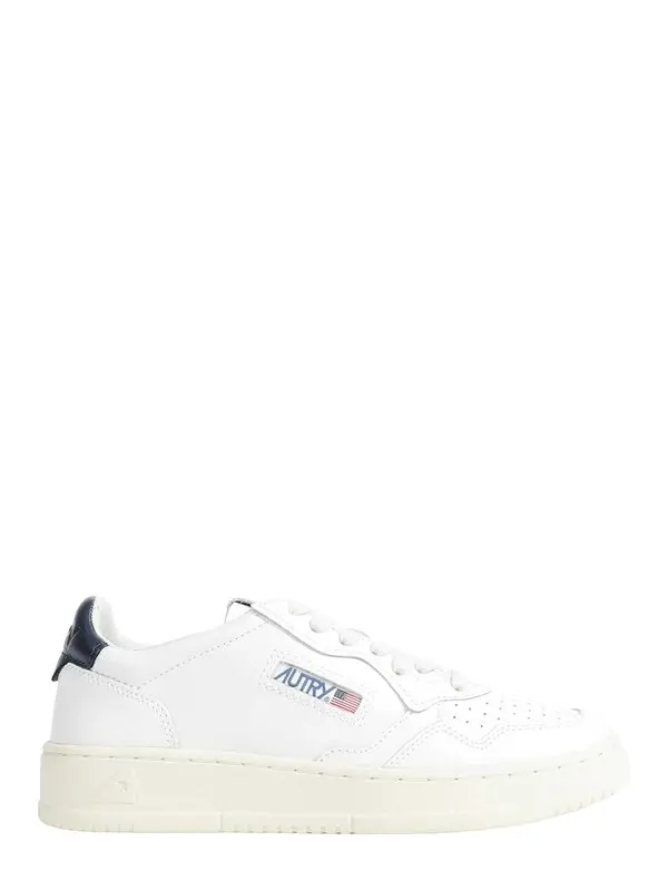 AUTRY Medalist Low Sneakers In And Navy - White