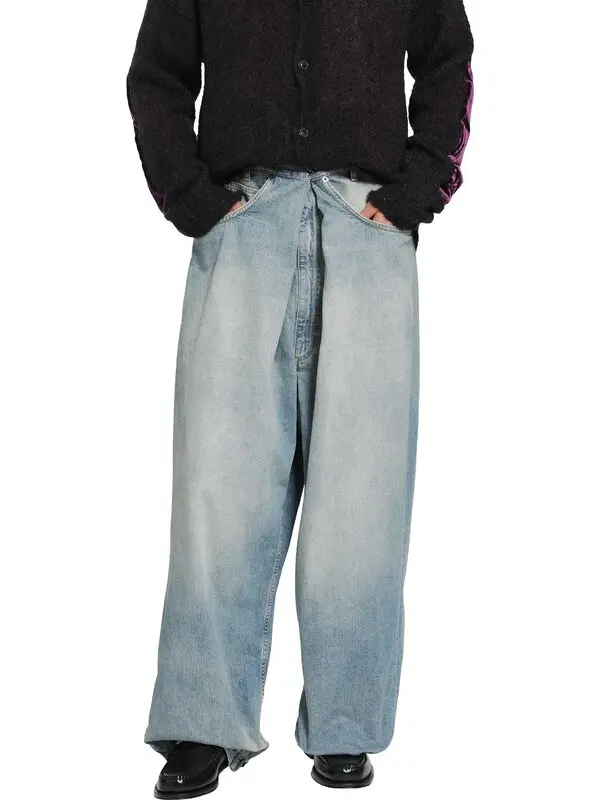 MAISON MARGIELA Wrap Denim Trousers - Blue