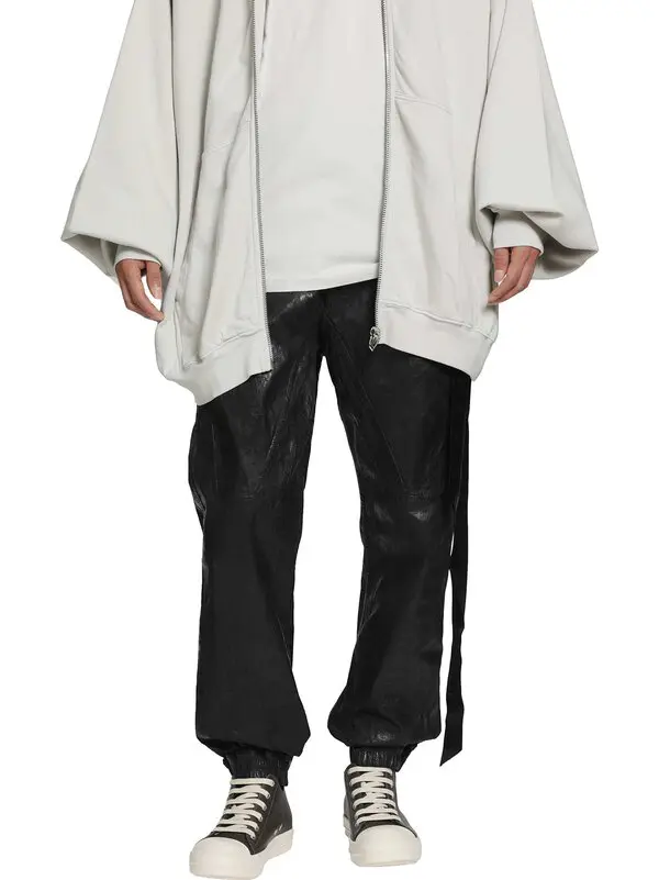 Rick Owens Tower Moto Track Pants - Black