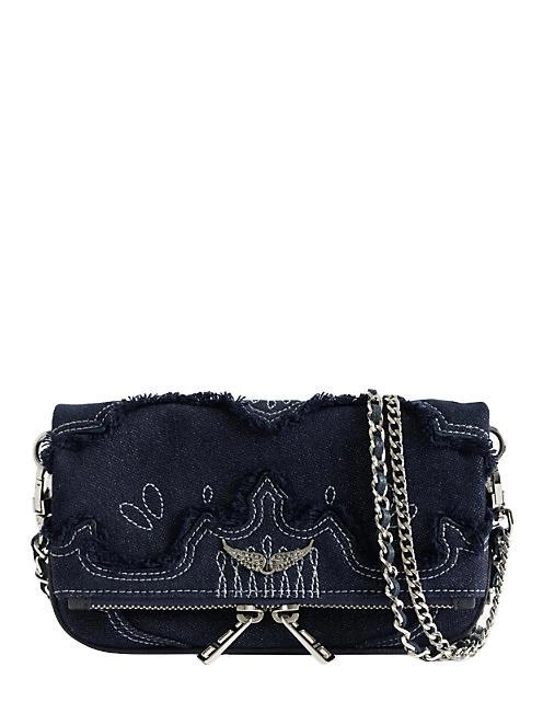 Zadig&Voltaire Rock Mini Denim Shoulder Bag - Silent