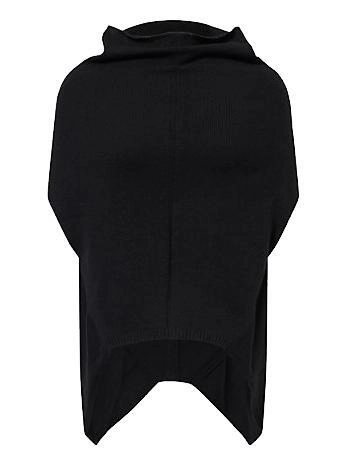 Rick Owens Sleeveless High-neck Cashmere-blend Top - Black