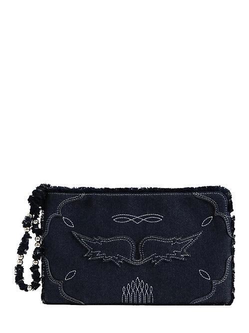 Zadig&Voltaire Angel Western Denim Pouch - Silent
