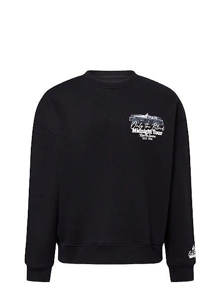 ONLY THE BLIND Midnight Tour Printed Cotton-jersey Sweatshirt - Black