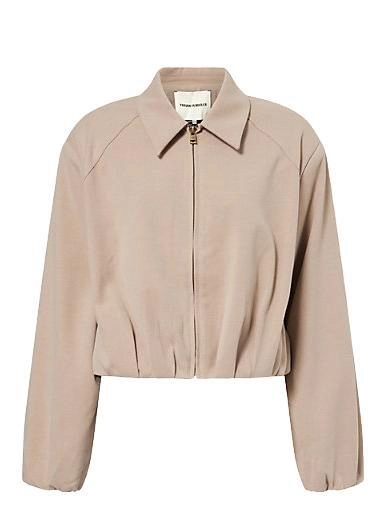 THE COUTURE CLUB Balloon Hem Woven Jacket - Beige