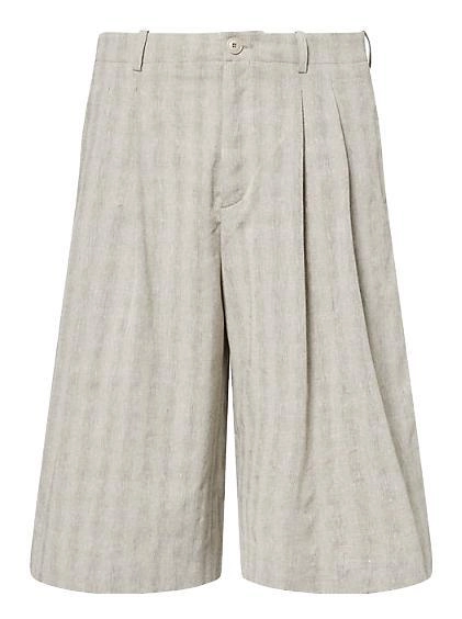 Our Legacy Split Wide-leg Pleated Shorts - Multi