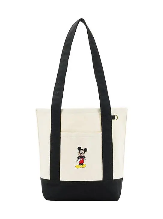 THE DISNEY STORE AT SELFRIDGES Mickey Mouse Embroidered Canvas Tote Bag - Multi-coloured
