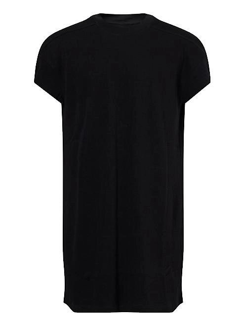 Rick Owens Cap-sleeve Jumbo Cotton T-shirt - Black