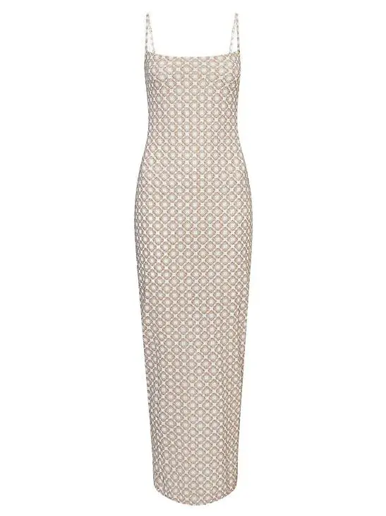 Monday Swimwear Provence Printed Stretch-woven Maxi Dress - Tile Geo
