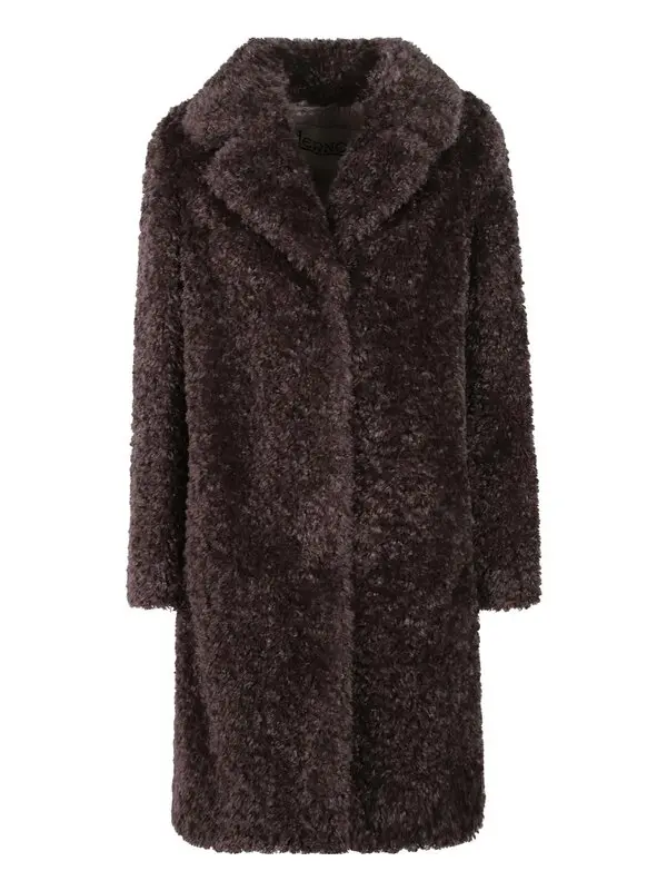 Herno Faux Fur Coat - Black