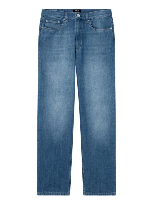 A.p.c. Martim Faded Straight-leg Jeans - Indigo