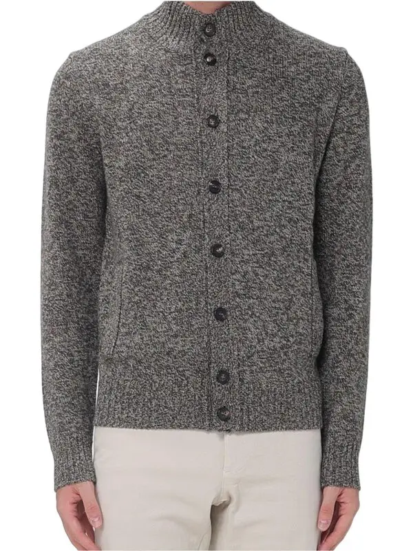 ZANONE High-neck Button-front Cardigan - Black