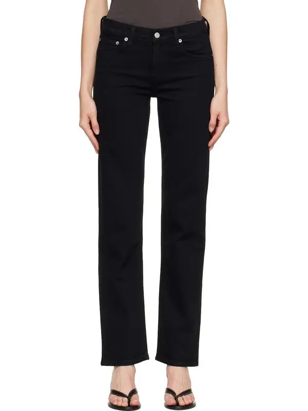 AGOLDE Low-rise Slim-fit Stretch Jeans - Black