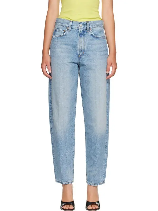 AGOLDE Faded Pressed-crease Jeans - Orbital