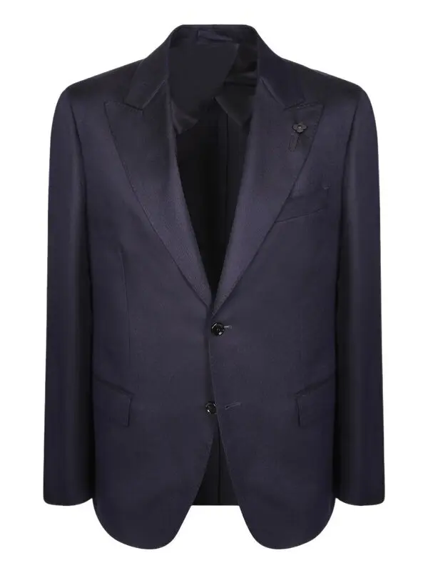LARDINI Long-sleeve Blazer - Blue