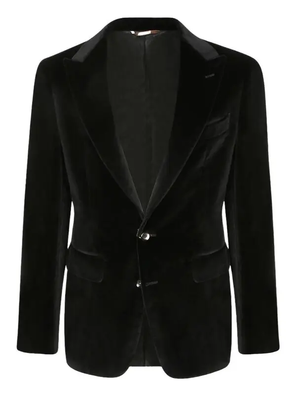 Canali Long-sleeve Blazer - Black