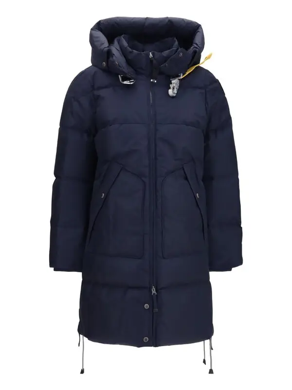 PARAJUMPERS Long Down Jacket With Hood - Navy